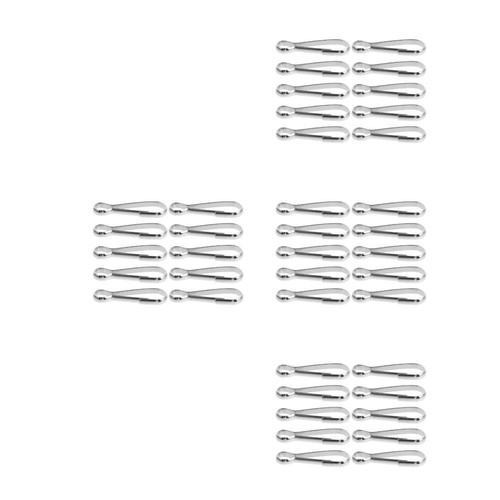 40 pcs Flag Fasteners for Flagpole Metal Flagpole Clips Flag Mounting ...