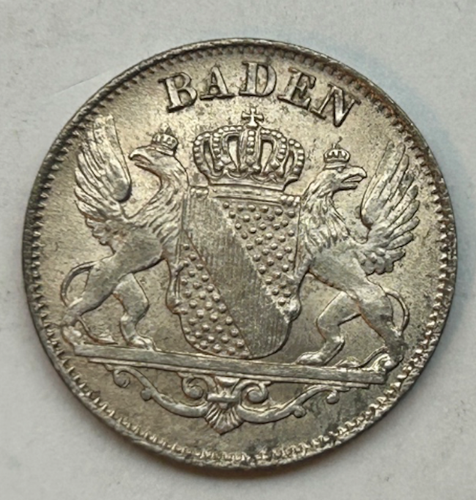 GERMANY Baden Silver 6 kreuzer 1840 - High Grade | eBay
