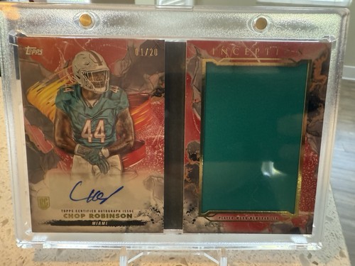 2024 Topps Inception Auto RC Chop Robinson 1/20 Rare Booklet Player ...