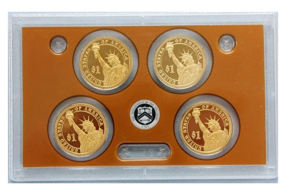 2010 S Presidential Dollar Proof Set 4 Coins No Box Or COA LT#130 | eBay