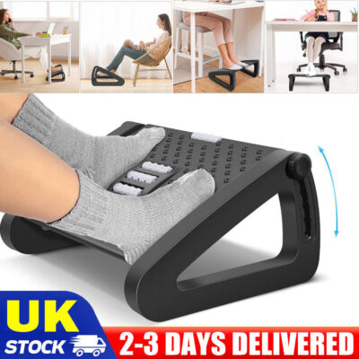 Office Foot Rest Under Desk Adjustable Computer Footrest Leg Rest ...