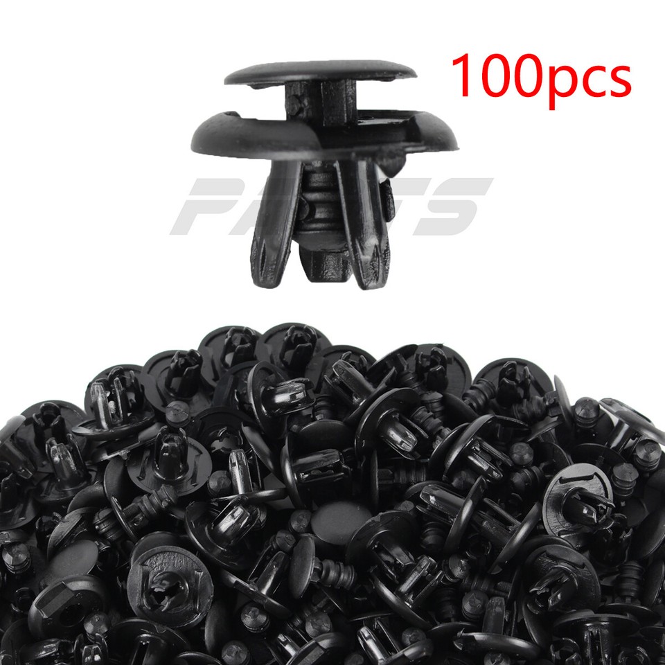 100pcs Fender Liner Fastener Rivet Push Clip Retainer For Toyota RAV4 ...
