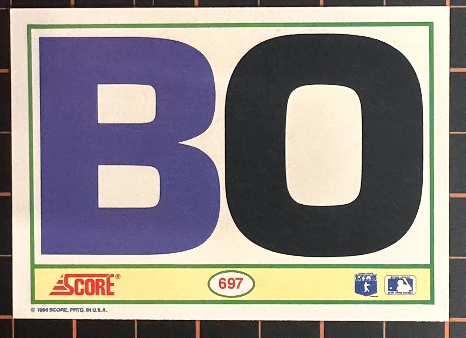 Bo Jackson 1990 Score #697 Royals Raiders Bat on Shoulders Pads | eBay