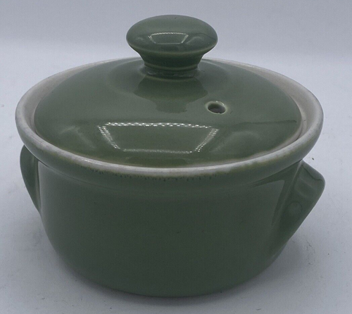 Hall Pottery Vented Small Baking Dish Celadon Green Vintage | eBay