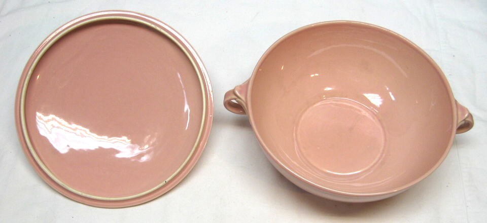 VTG 1940's TAYLOR, SMITH & TAYLOR LU RAY PASTELS PINK 8" CASSEROLE W/ LID | eBay