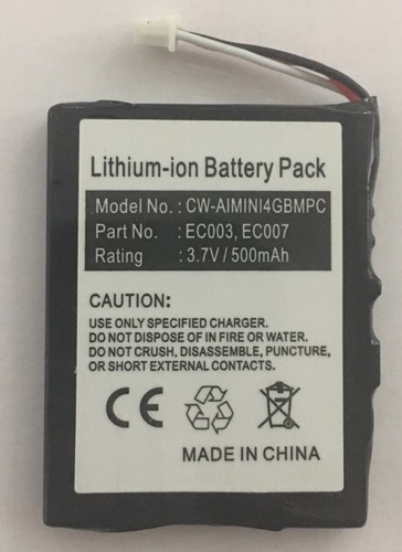 3.7V battery for APPLE IPOD Mini A1051 4GB 6GB EC003 EC007 Same Day Dispatch | eBay
