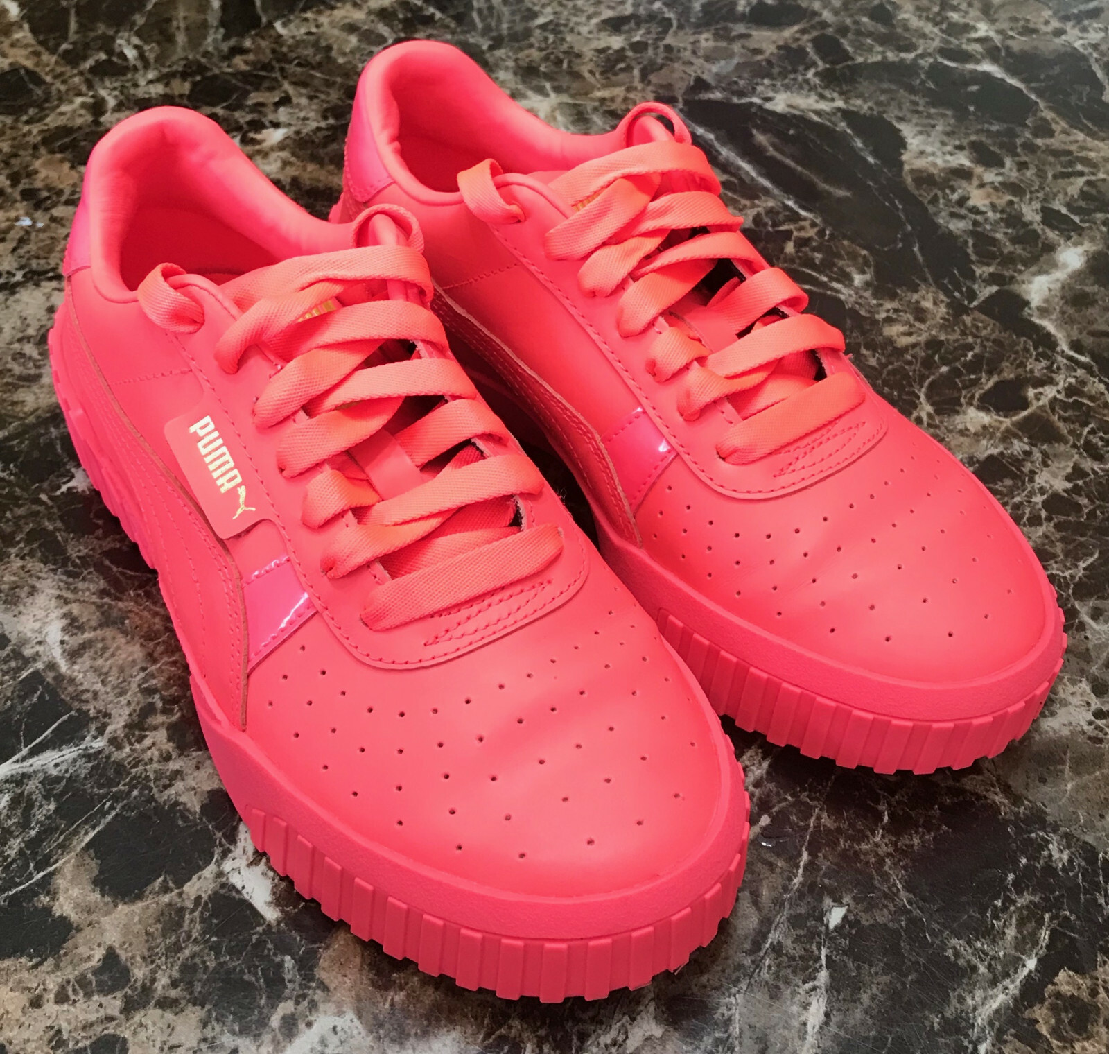 Puma Cali 80's Hot Pink Leather Sneakers 369161-05 Wo… - Gem
