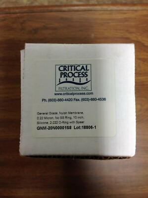Critical Process technologies 10" 0.2 Micron Filter | eBay