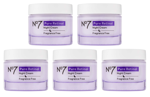 Boots No7 Advanced Pure Retinol Night Repair Cream 5 x 50ml | eBay ...