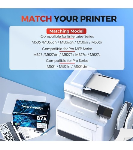 87A CF287A Toner Cartridge Black for HP Laserjet M506 M506dn W/ Chip | eBay