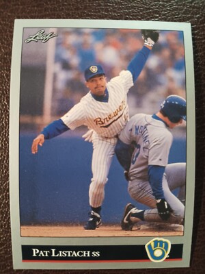 PAT LISTACH MILWAUKEE BREWERS 1992 LEAF BASEBALL CARD #370 | eBay