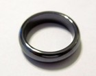 Genuine Convex Hematite Solid 6mm Band Ring Various Sizes HEMR14N | eBay