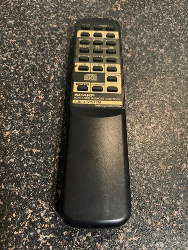 SHARP INFRARED AUDIO SYSTEM CD REMOTE CONTROL RRMCG0001AWSA TESTED ...