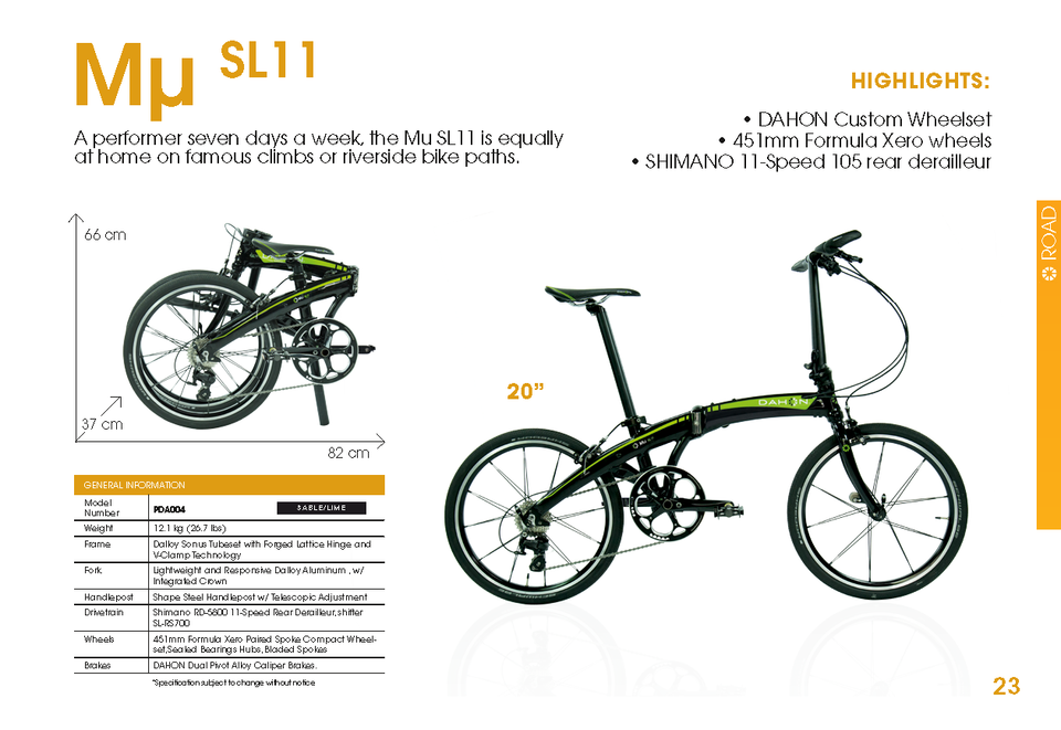 Dahon Mu SL11 Performance Folding Bike | eBay