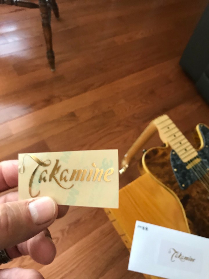 Takamine Guitar Decal 3D Metal laser head stock Restoration decal ...