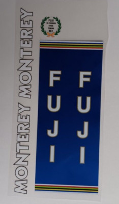 Bicycle Sticker Decal Set fits Vintage Fuji Monterey - 4 piece set | eBay