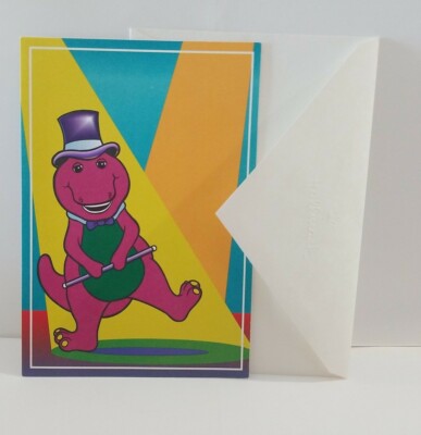 Image Barney The Dinosaur Birthday Card Barney's World: Barney's
