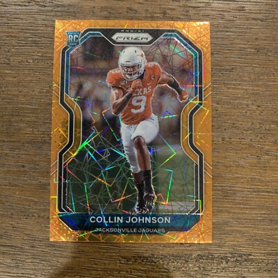 Collin Johnson 2020 Prizm Orange Lazer Rookie Prizms Card #353 Jaguars ...