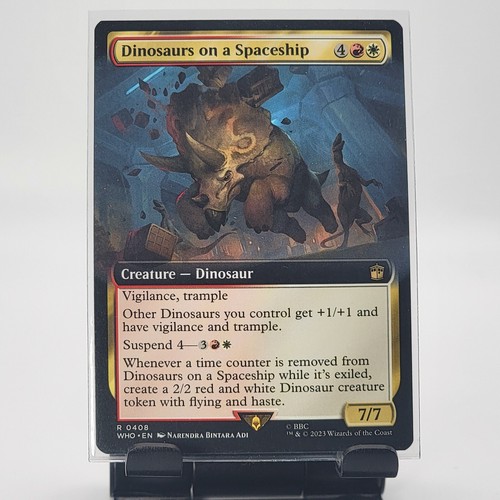Magic the Gathering (MTG) Dinosaurs on a Spaceship (Extended Art ...