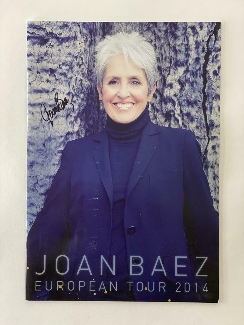 JOAN BAEZ SIGNED AUTOGRAPH 2014 EUROPEAN TOUR BOOK PROGRAM - FOLK ROCK ...