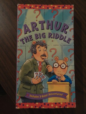 *BOX ONLY* ARTHUR THE BIG RIDDLE VHS SONY CARTOON KIDS 2005 LATE ...