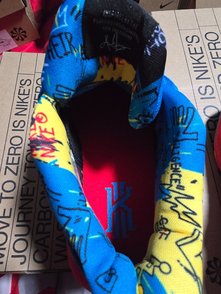 Nike Kyrie 8 SE GO SE (GS) Low Black Blue Tour Yellow | eBay