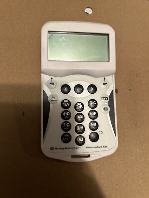 TURNING TECHNOLOGIES RESPONSE CARD LCD NXT RCXR-02 CLICKER | eBay