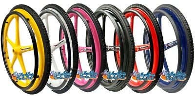 Set of 2 X-core 24" x 1 3/8" (540m) Wheelchair Wheels With Tire and ...