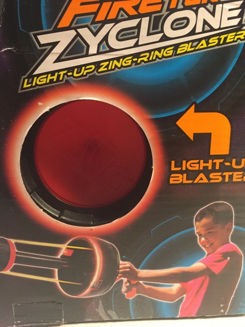 Zing Air Storm Firetek Zyclone Light-up Zing-ring Blaster Outdoor Toy ...