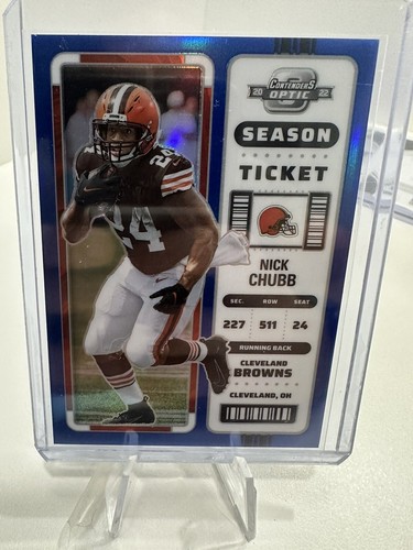 Nick Chubb 2022 Contenders Optic Blue Season Ticket 26/99 Browns | eBay