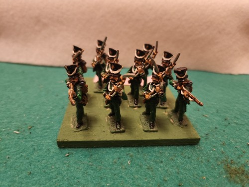 10 Napoleonic Russian Jagers 25mm Minifigs PAINTED (Lot 278) | eBay