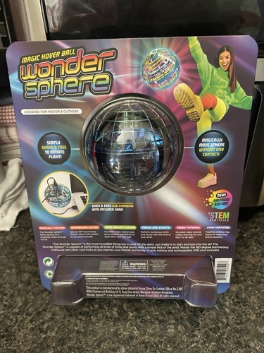 Wonder Sphere Magic Hover Ball Rainbow Edition with LED Lights New Stem ...