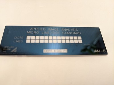 IAM-6 Line & Dot Calibration Slide 2-100µm Microscope Reticle | eBay