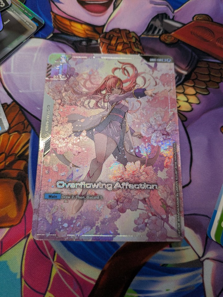 Overflowing Affection Ver.β GD01-118 U+ Beta Gundam Card Game Alternate ...