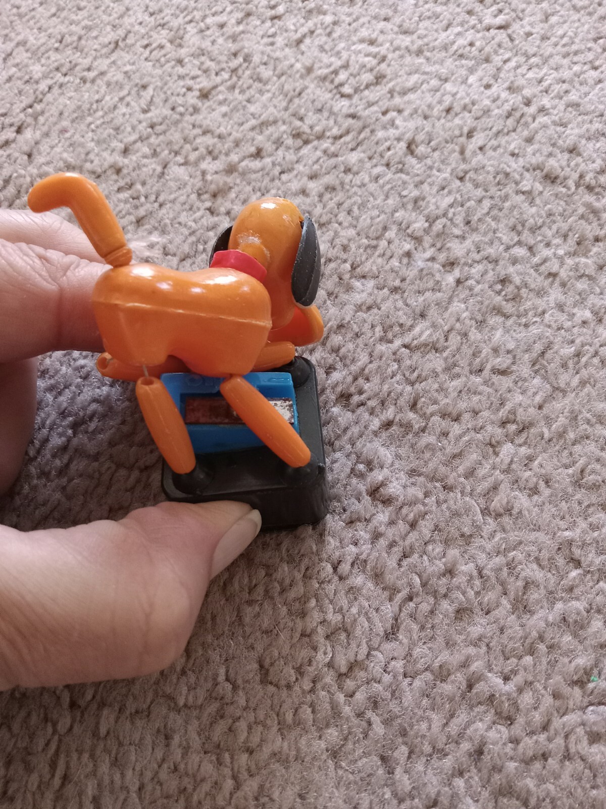 Vintage 1970s British Puppet Dog Collapsible Push Toy Figure Pencil ...