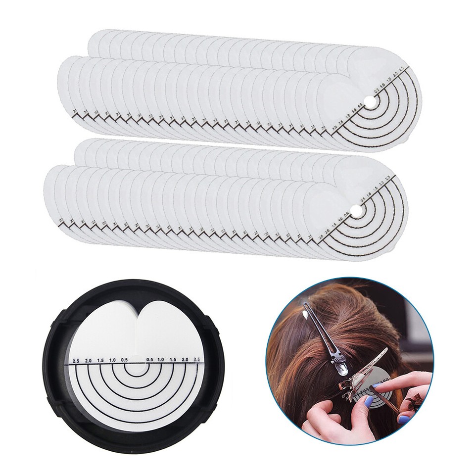 50pcs Hair Extension Heat Protection Disk with Scale PVC Translucent ...
