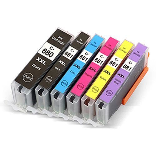 6Pcs Ink For Canon 680XXL 681XXL PIXMA TR7560 TR8560 TS6100 TS6160 ...