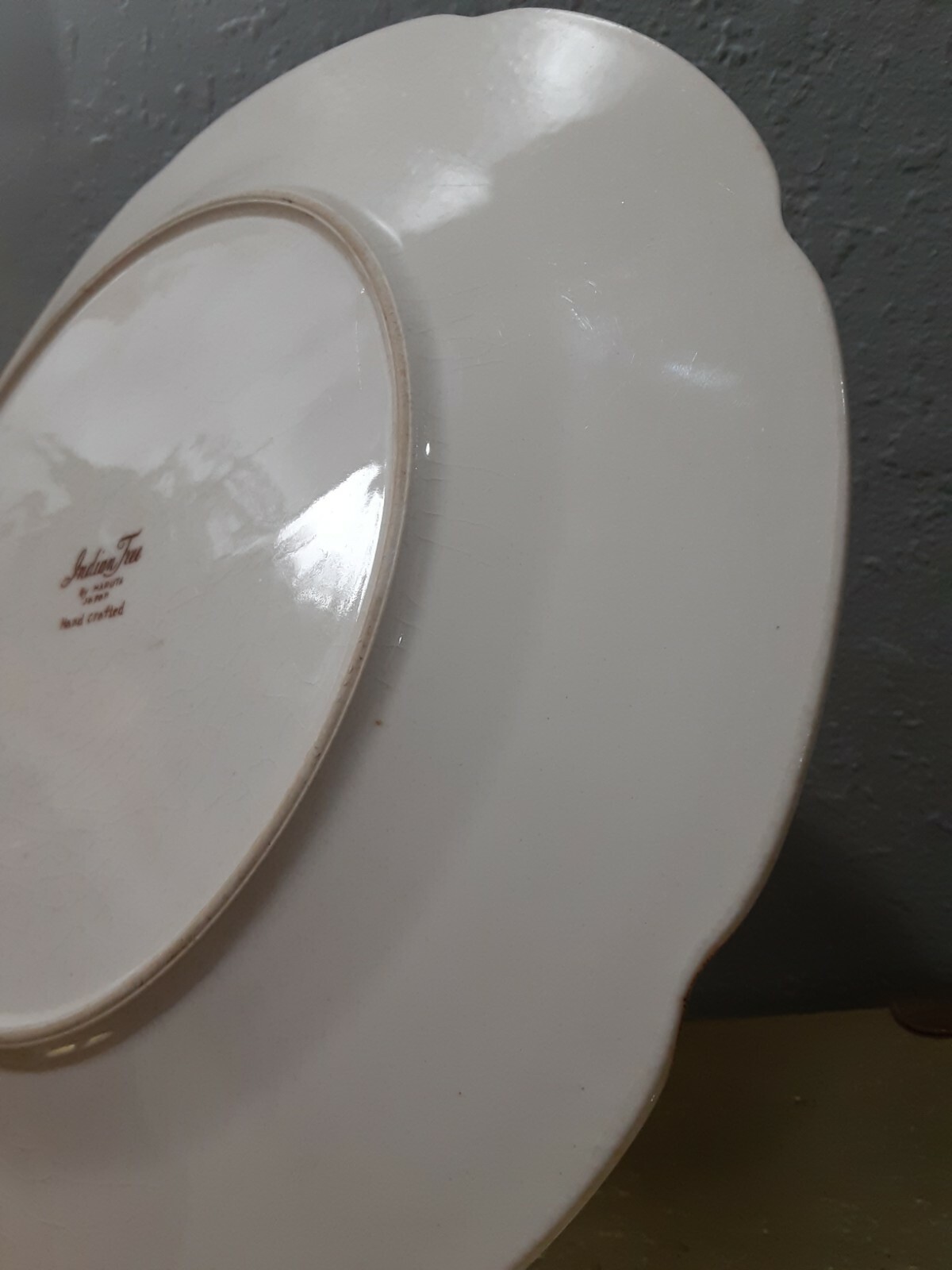 Vintage Indian Tree Dinner Plate Multi-color 10 1/2" Maruta Japan Earth ...