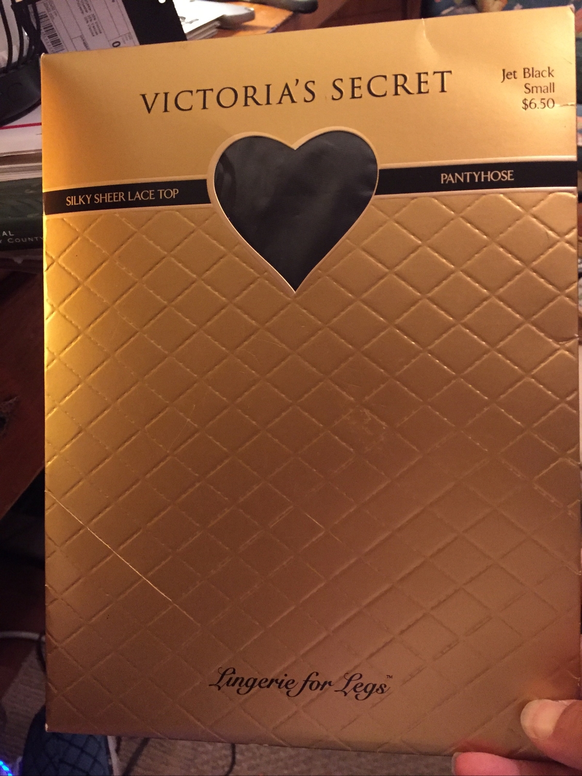 VTG VICTORIAS SECRET Silky Sheer Lace Top Pantyhose J… - Gem