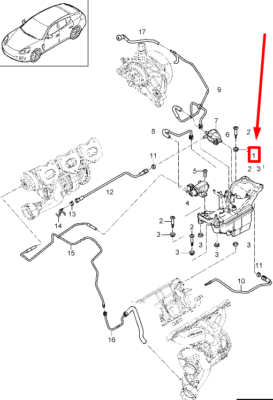 PORSCHE MACAN 95B Vacuum Reservoir 946.110.030.77 94611003077 NEW ...