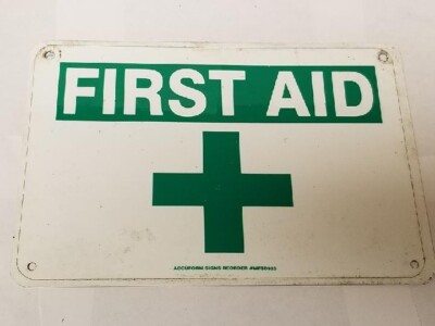 Metal First Aid Sign | eBay