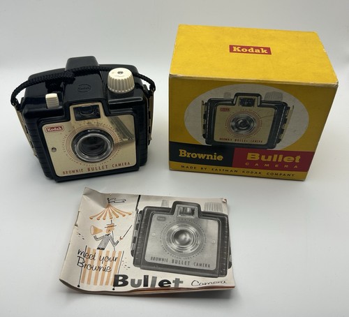 Vintage Eastman Kodak Brownie Bullet Camera with Box and Instructions ...