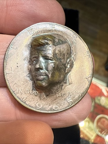Kennedy Half Dollar Silver 1965 Pop Out Repousse 3D Coin | eBay