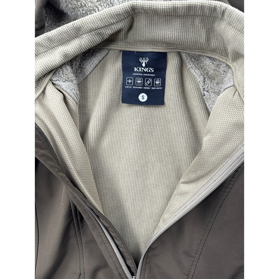 Kings Camo XKG Ridgeline Hooded Jacket Size Small Beige Softshell ...
