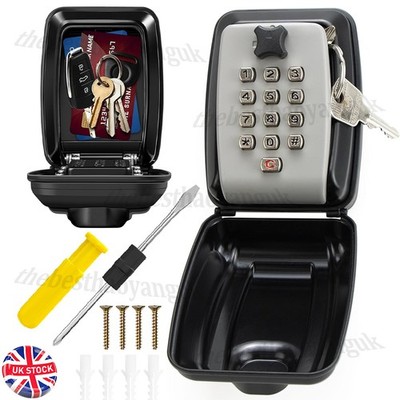 Key Safe Wall Mounted Police Approved Key Lock Box Outdoor Large Key ...