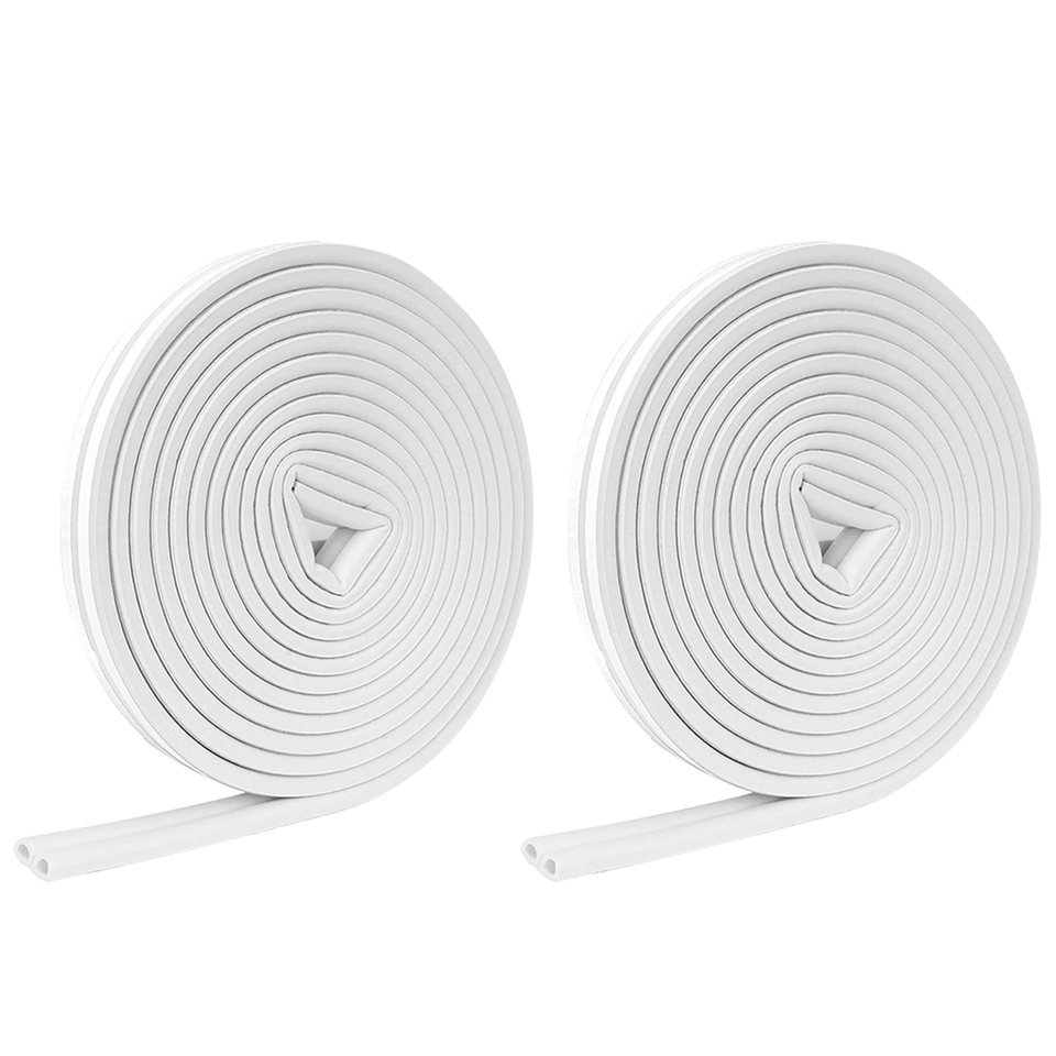 Self-Adhesive Door Window Weather Stripping Insulation Seal Strip White ...