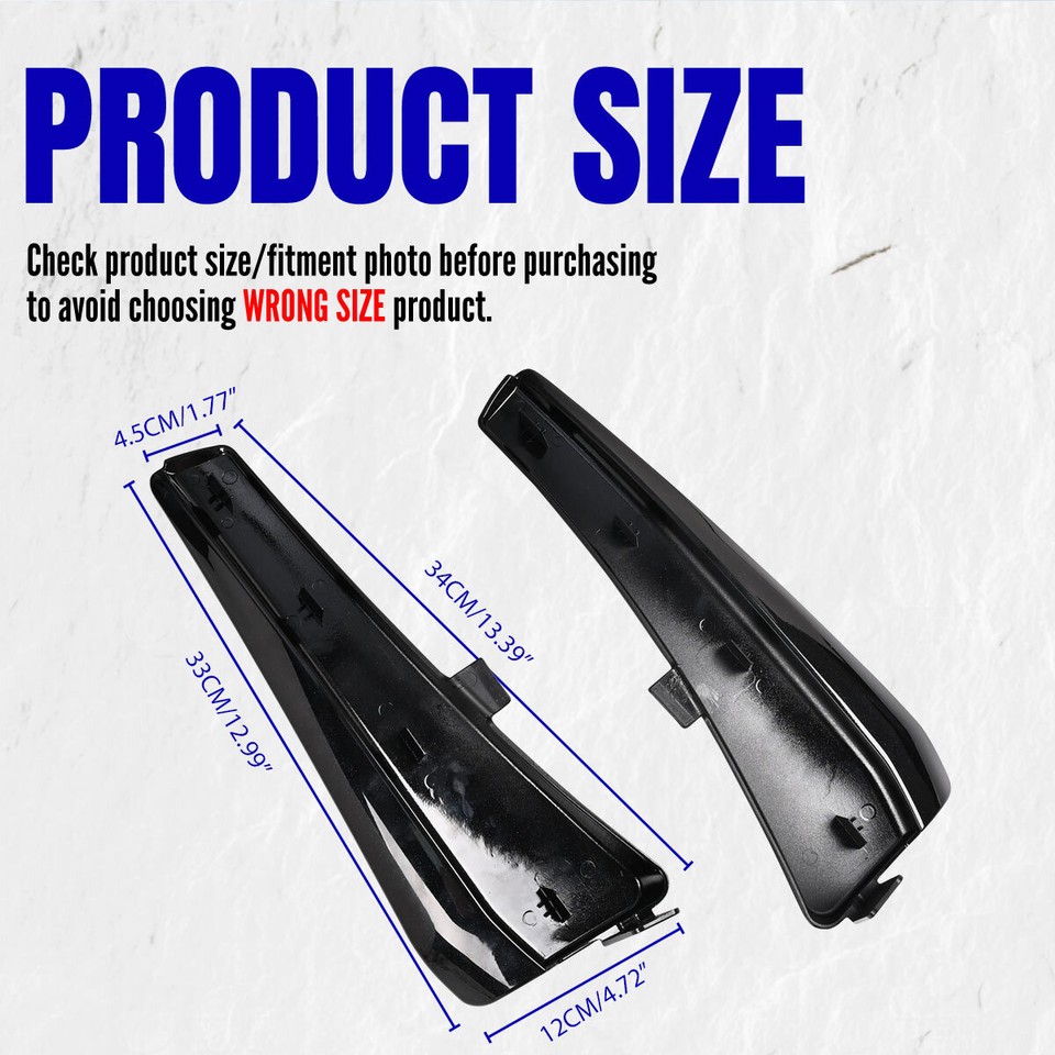 For Corvette C8 Z06 & E-Ray Extended 2023-25 Black Front Splash Guards ...