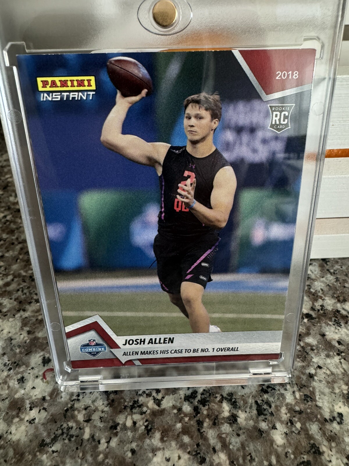 2018 Panini Instant NFL - NFL Combine #2 Josh Allen, Josh Allen (RC ...