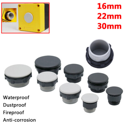 16/22/30mm Button Panel Blind Hole Plugs Stoper Sealing Cap Waterproof ...