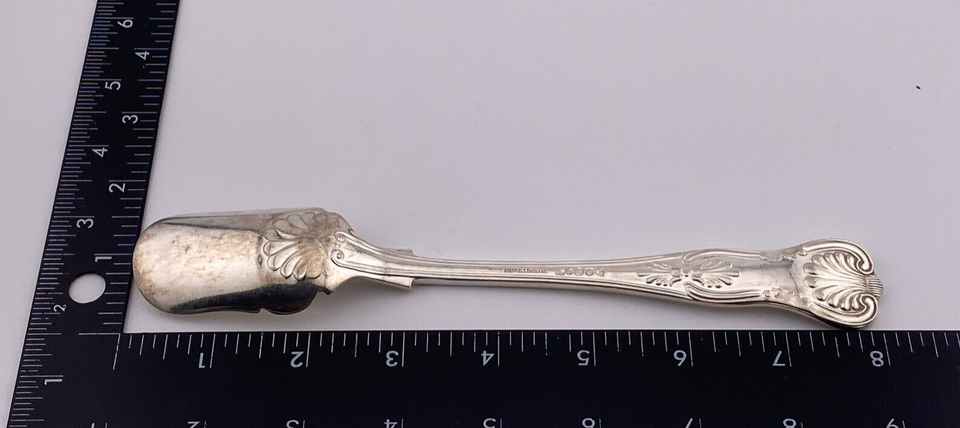Vintage Sheffield Silver Plate KINGS PATTERN Cheese Scoop English ...
